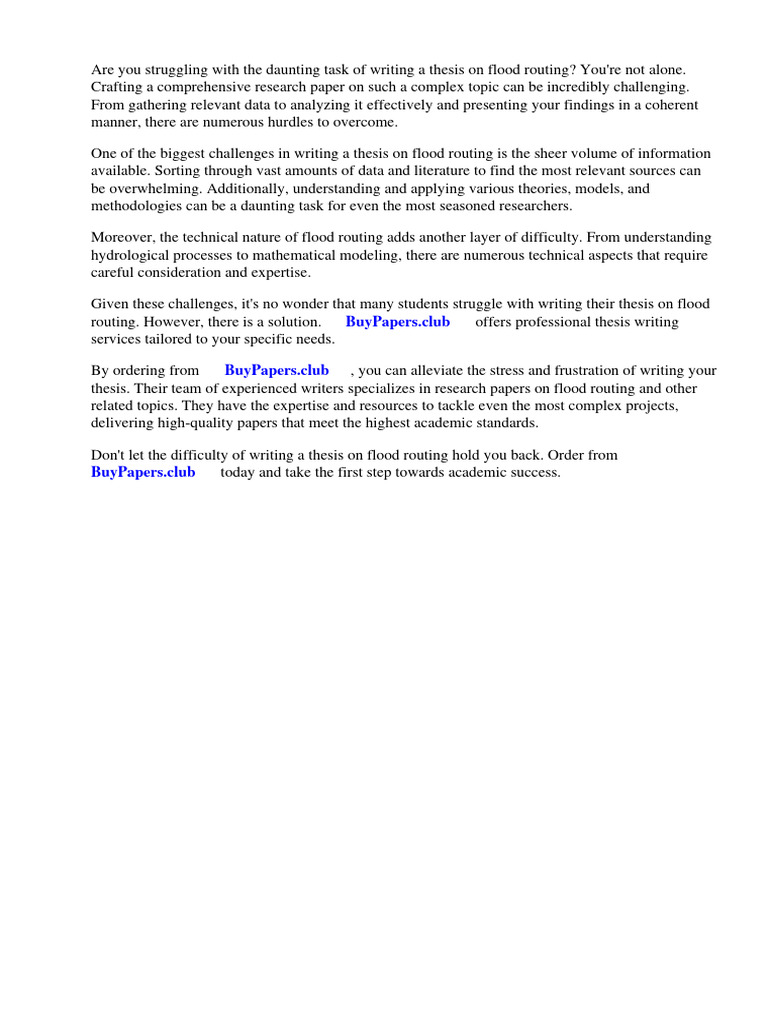 Research Paper On Flood Routing | Download Free PDF | Flood | Water