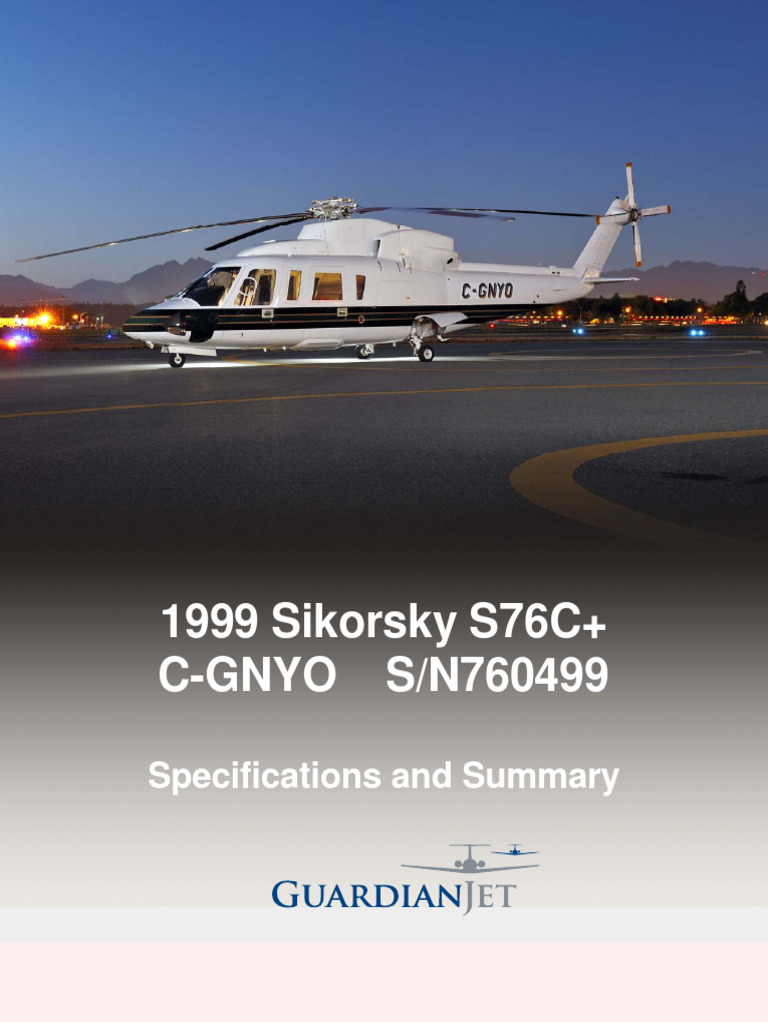 s76c Plus sn760499 1999 Spec | PDF | Aviation | Aircraft
