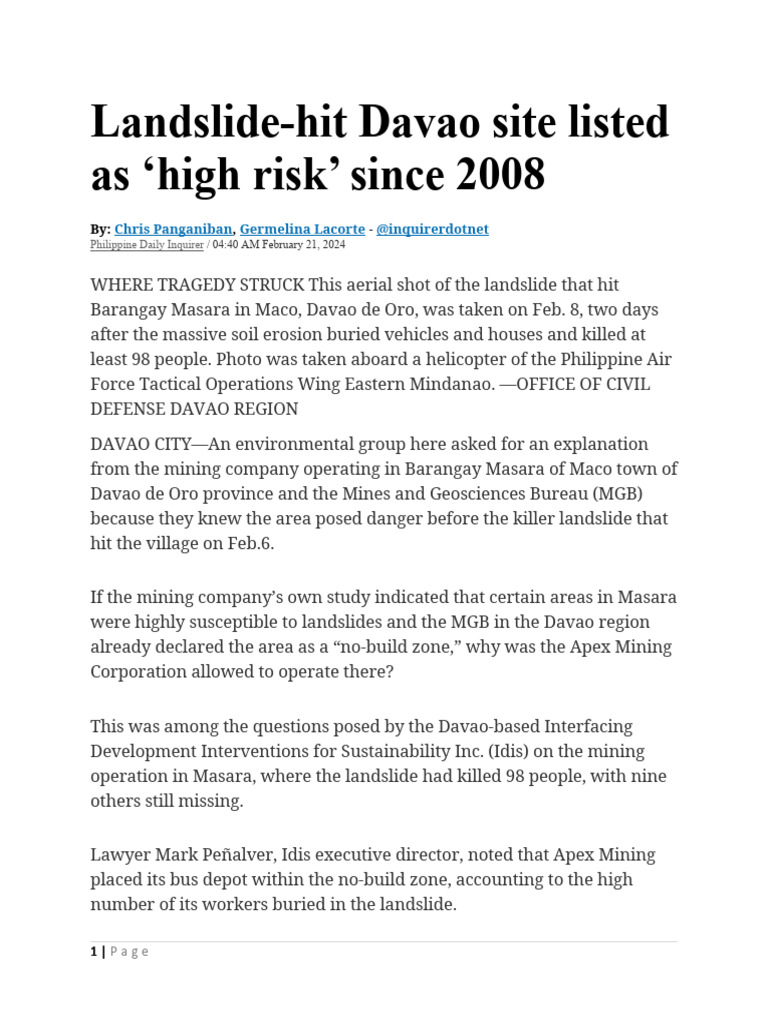 Landslide | PDF | Landslide | Earth Sciences