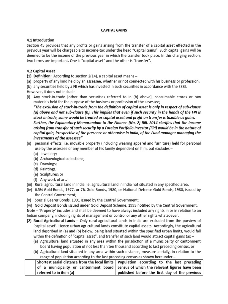 Capital Gains | PDF | Capital Gains Tax | Limited Liability Partnership