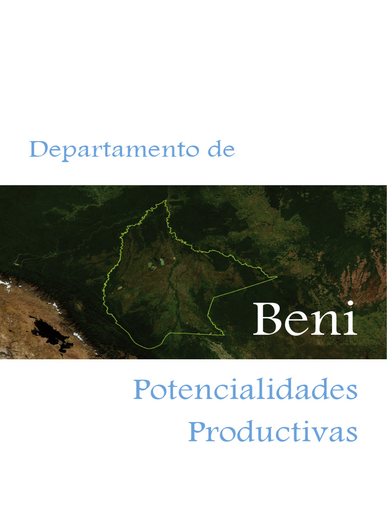 Potencialidades Productivas Del Departamento Del Beni | PDF | Ciencias de la Tierra | Geografía ...