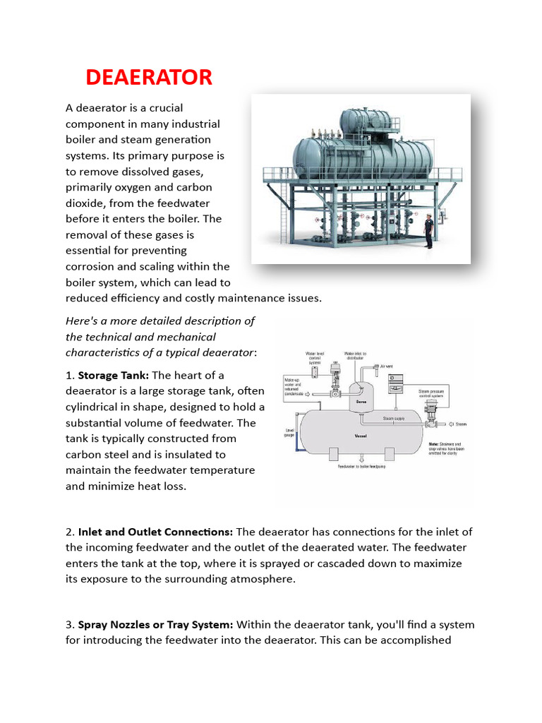 Deaerator | PDF | Boiler | Energy Technology