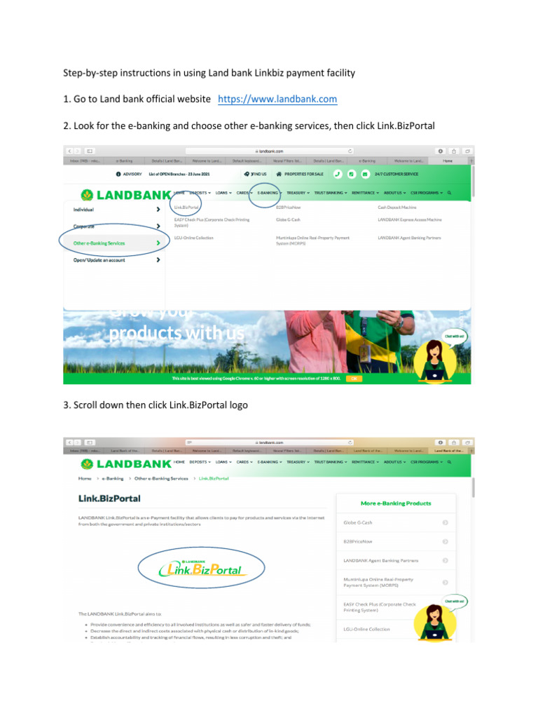 Landbank LinkBiz Payment Guide | PDF | Career & Growth | Finance ...