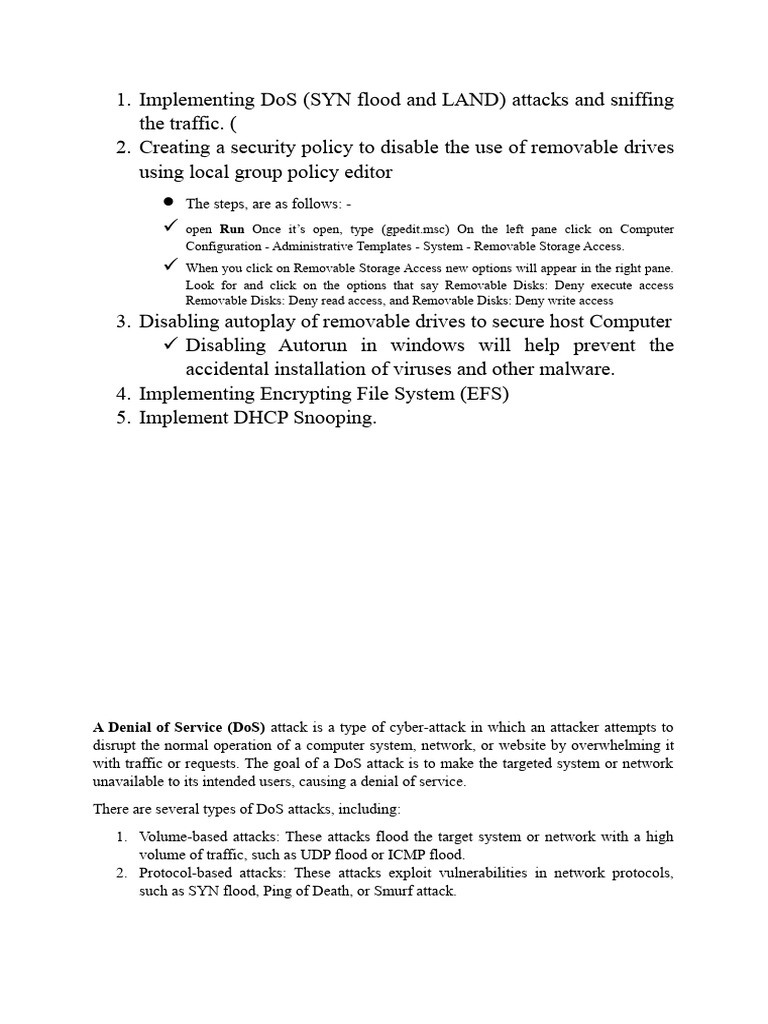 A Denial of Service | PDF | Denial Of Service Attack | Computer File