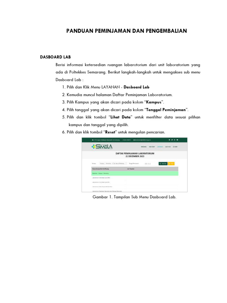 Panduan SIMELA | PDF