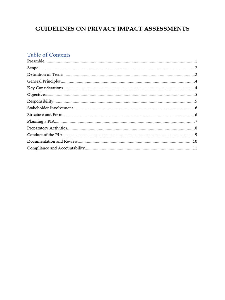 04a NPC Advisory No. 2017-03 Privacy Impact Assessment | Download Free ...