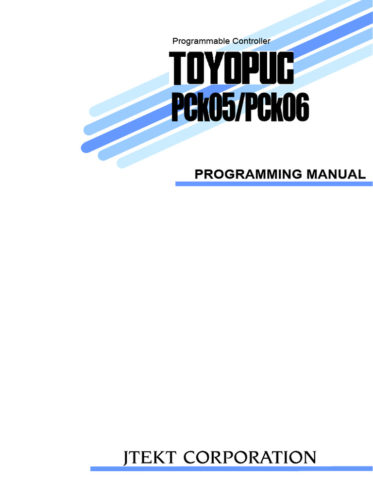Programming Manual: Programmable Controller | PDF | Input/Output | Computer Program