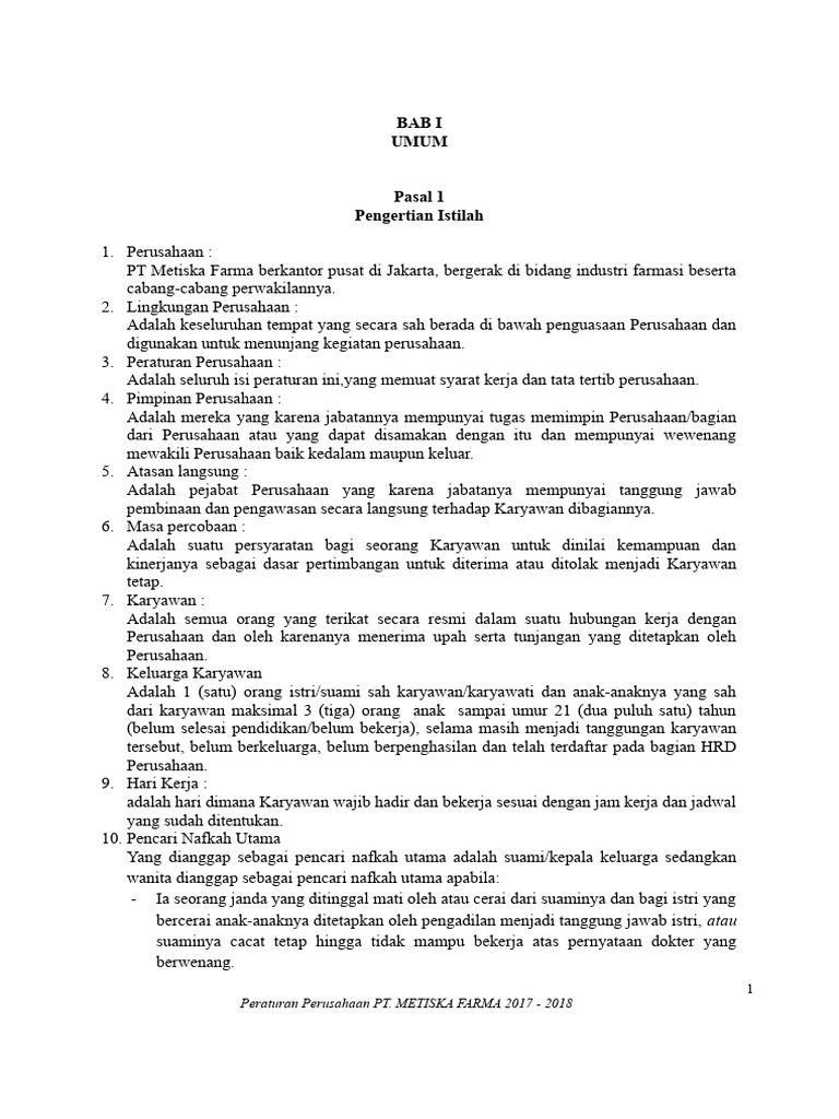 PP Metiska-2017-2018 | PDF | Bisnis