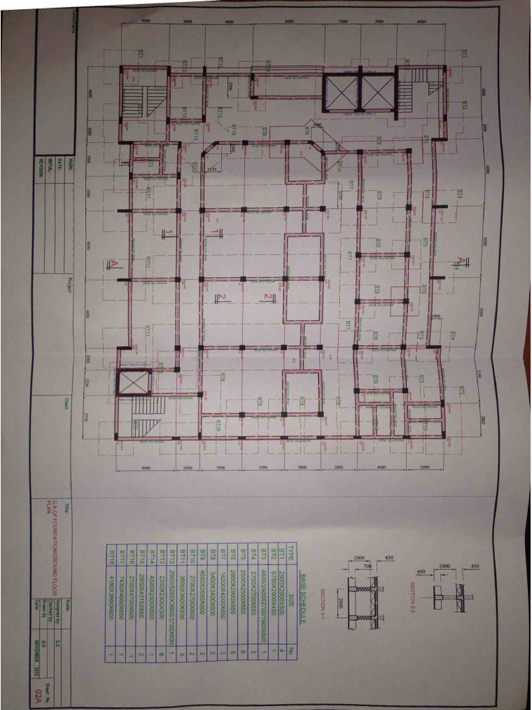 Foundation Ground Floor Plan | PDF
