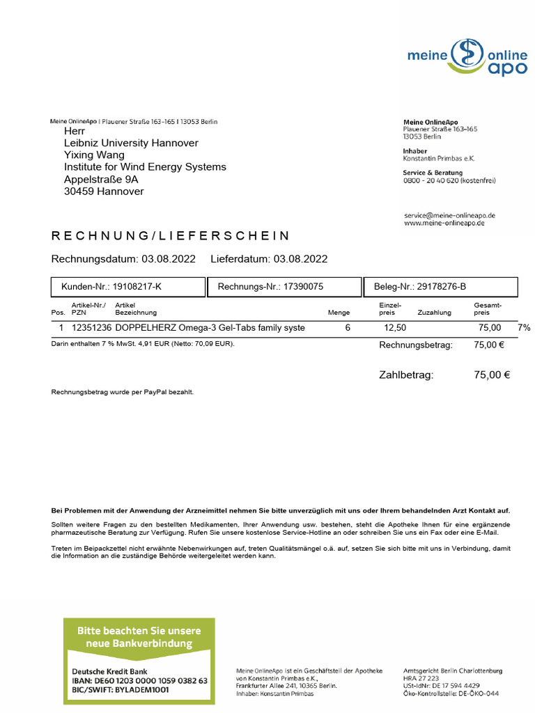 Spannende Lieferschein Rechnung Bildnie9747
