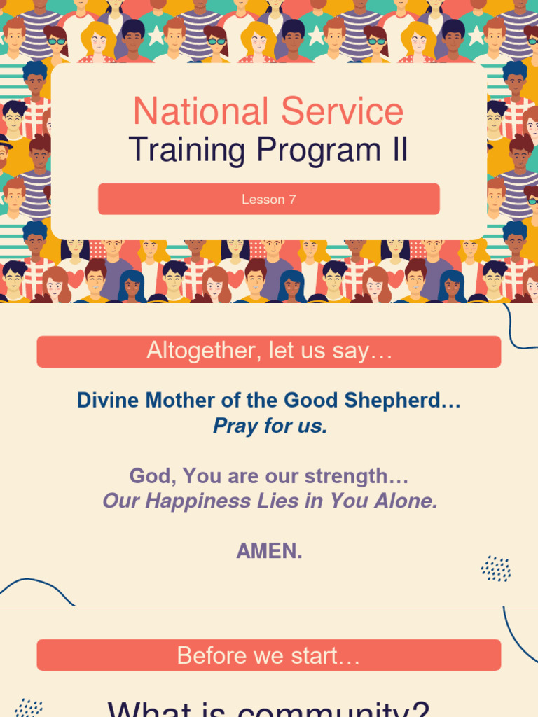 Lesson-4-Community-Service-Immersion | PDF | Community | Experience