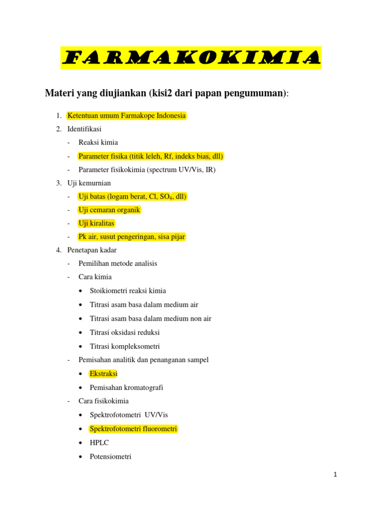 SOAL ITB Farmakokimia | PDF