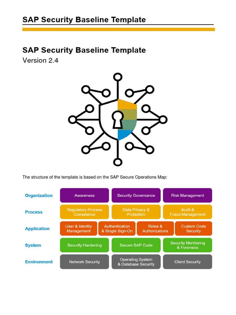 SAP Security Baseline Template V2.4 | PDF | World Wide Web | Internet & Web