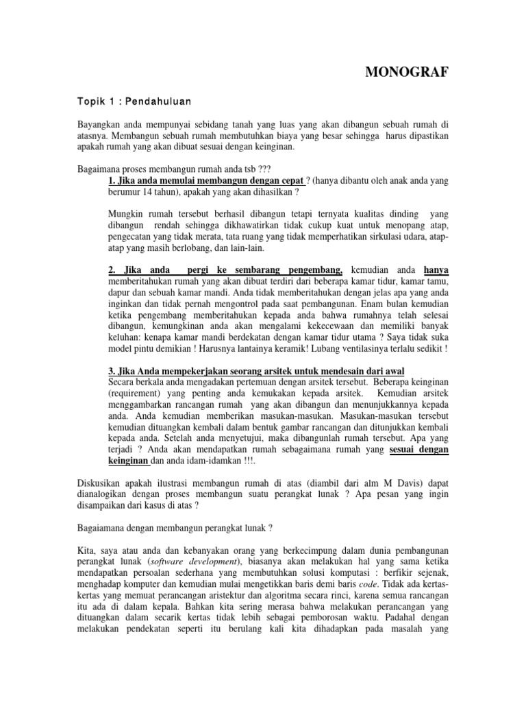 Monograf Topik 1 | PDF | Komputer