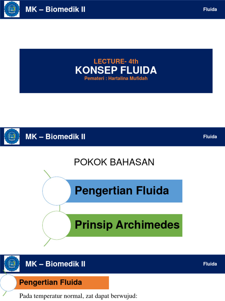 Konsep dan Aplikasi Fluida Biomedik | PDF | Sains & Matematika