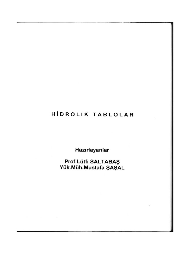 Hidrolik Tablo | PDF