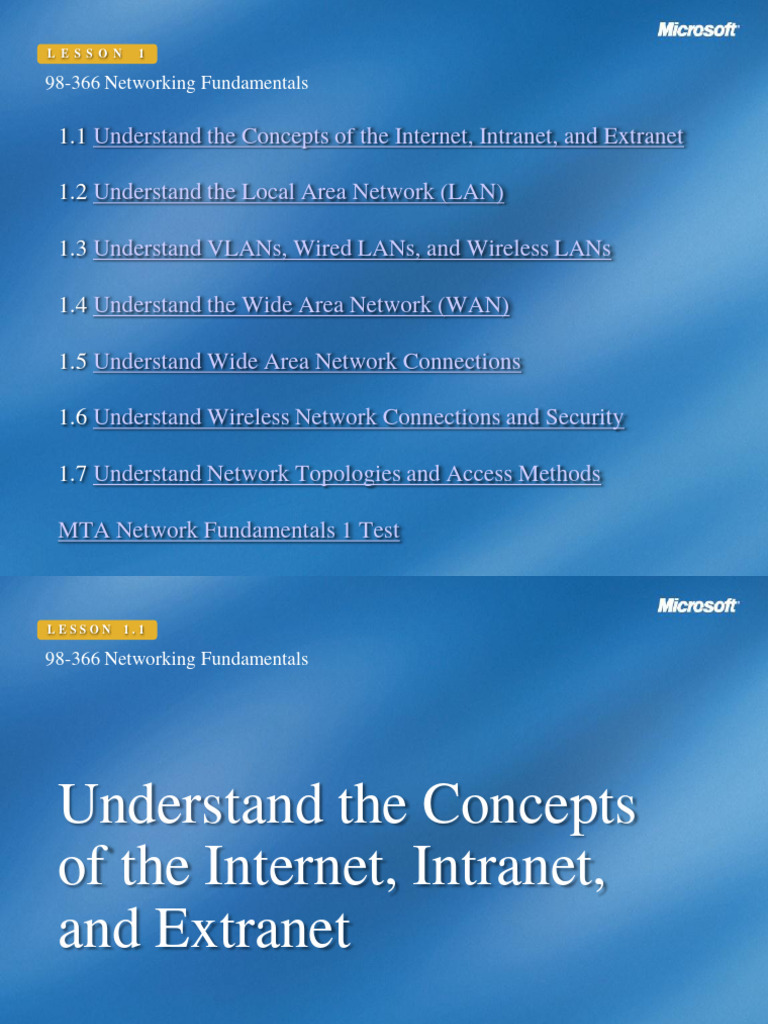 MTA Network Fundamentals | PDF