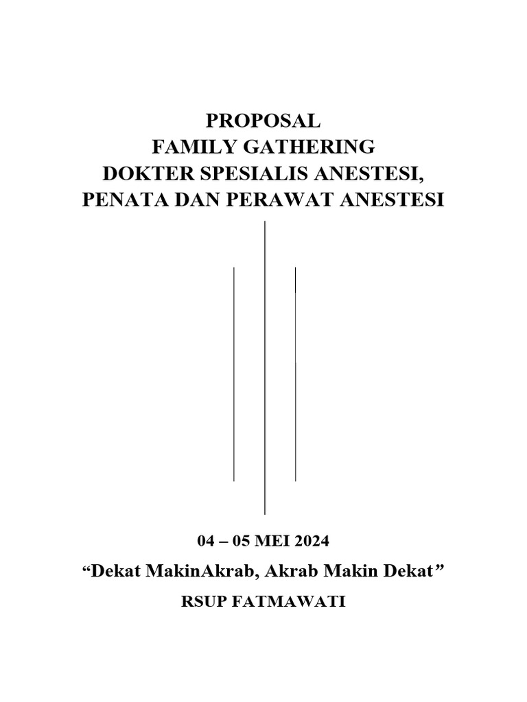 Proposal Family Gathering | PDF