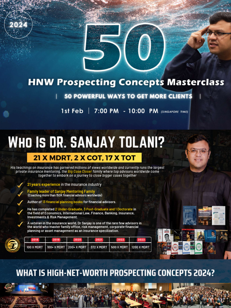 50 HNW Prospecting Concepts 2024 | PDF | Investing | Venture Capital