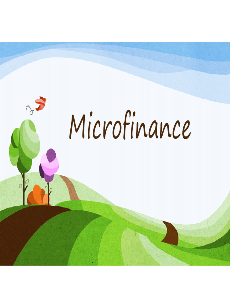 Microfinance 8431683779625937 | PDF | Microfinance | Microcredit