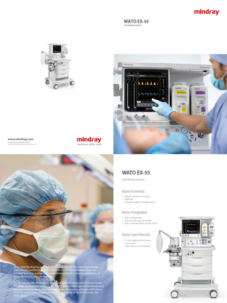 WATO EX-55 Brochure | PDF | Anesthesia