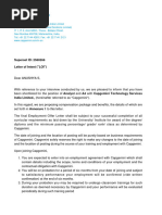 Capgemini Offer Letter | PDF | Business