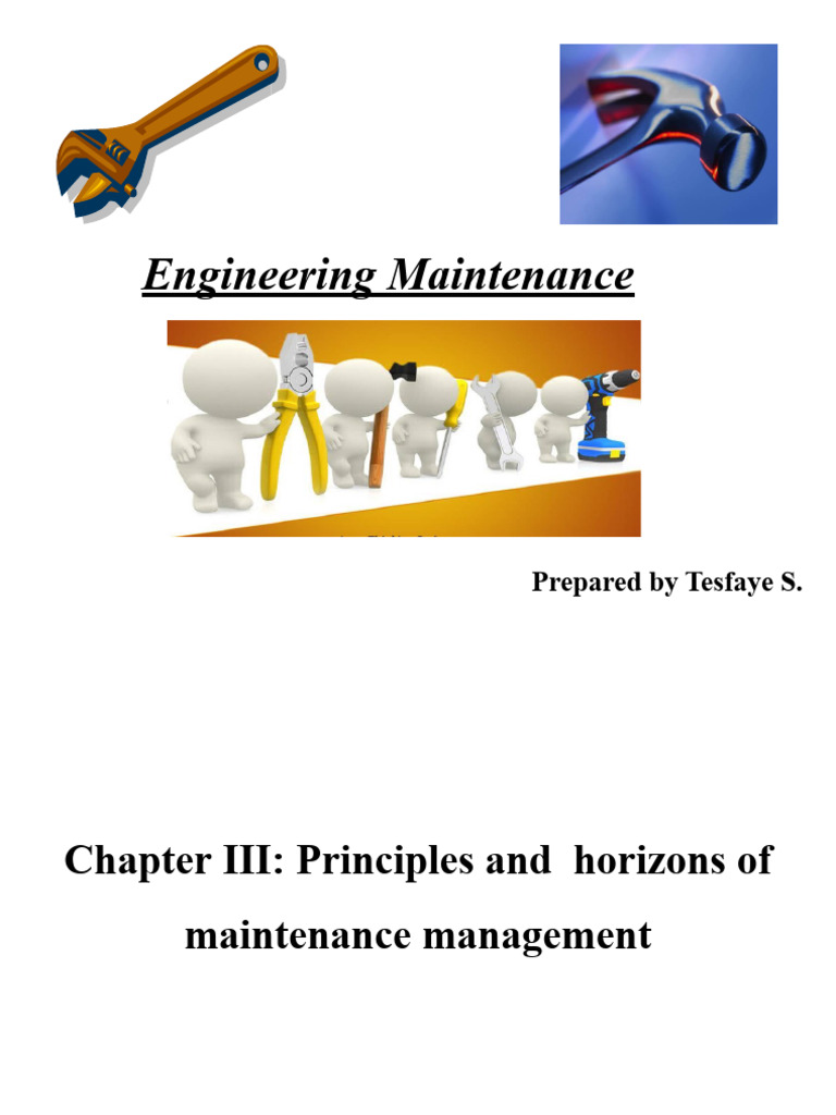 E.maintenance Chapter III Primciple and Horizons of Maintenance ...