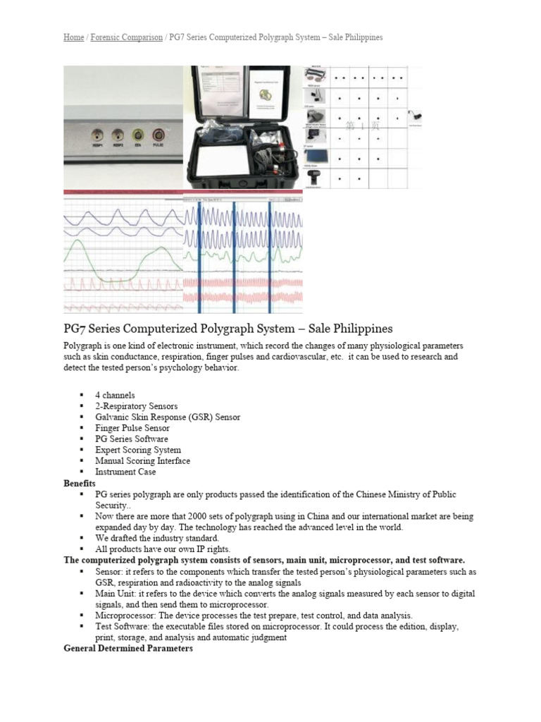 PG7 Polygraph | PDF | Breathing | Polygraph