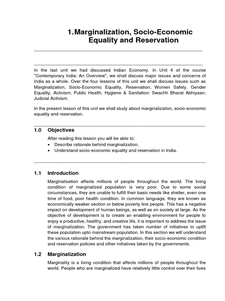 Cio Unit 4 | PDF | Social Exclusion