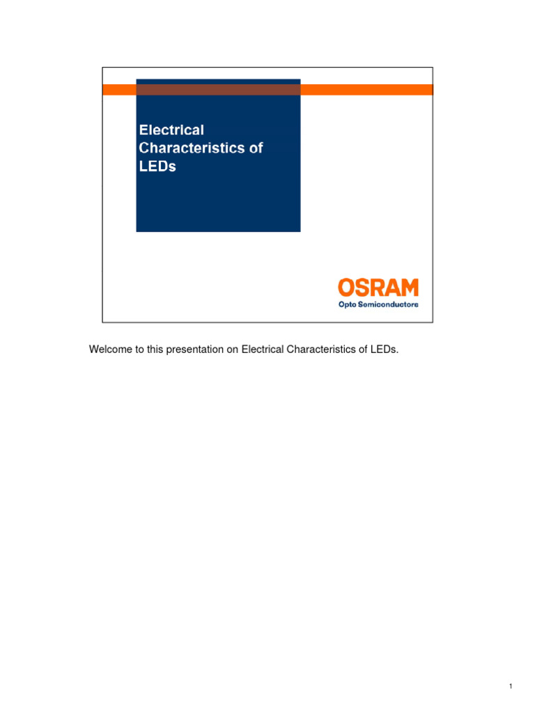 Osram-Os Led-Fundamentals Electrical Script | PDF | Light Emitting ...