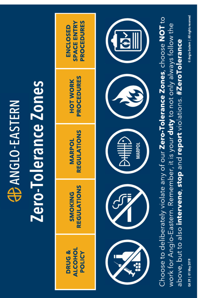 AE Zero Tolerance Zones | PDF