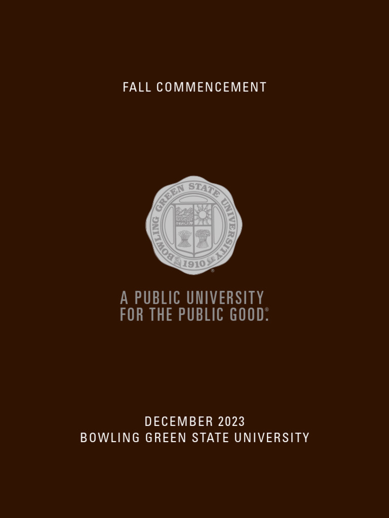 Commencement Program Fall 2023 Accessible | PDF