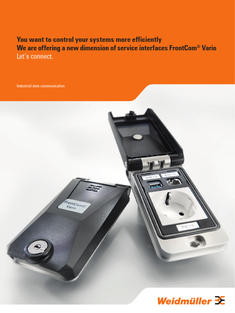 Weidmuller Frontcom Brochure | PDF | Electrical Connector | Electronics