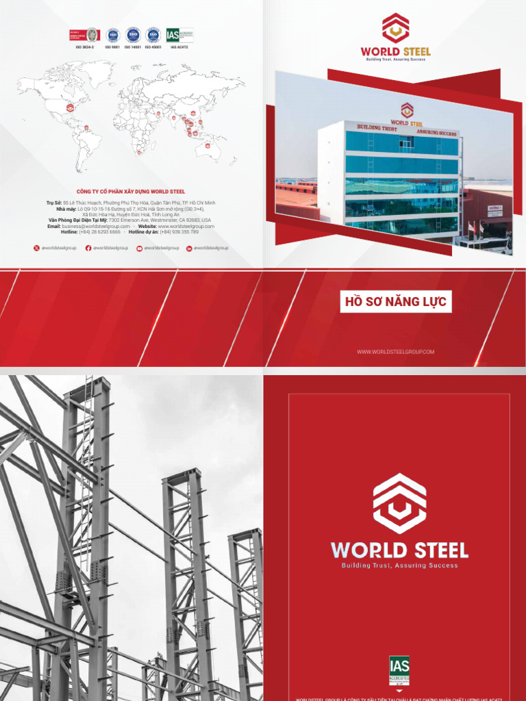 WorldSteel Group - PEB & Steel Structure Brochure (VI) | PDF