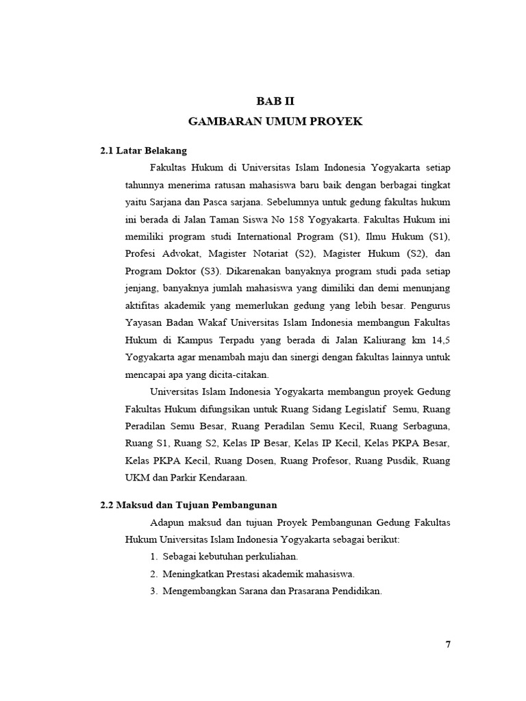 Bab 2 Data Proyek | PDF