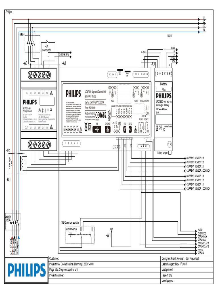 Schematic Coded Mains (Dimming) 230V L-N (001) Esquema de control | PDF ...