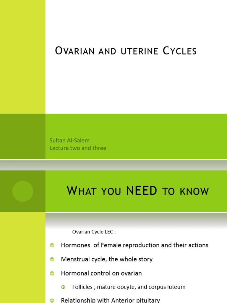 NEW Physiology PAP 2 Ovarian and Uterine Cycles | PDF | Menstrual Cycle | Ovary