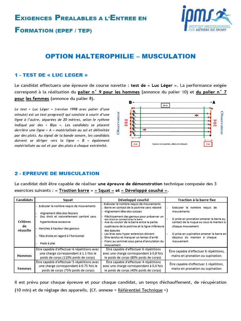 TEP AF Fiche Descriptive PDF | PDF