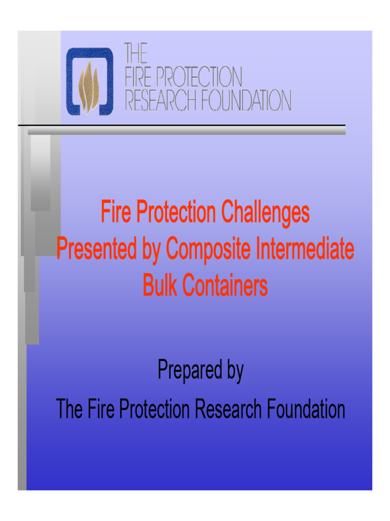 Fire Protection for Composite IBCs | PDF