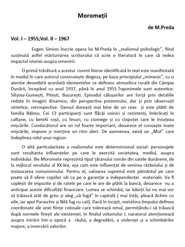 Morometii Roman | PDF