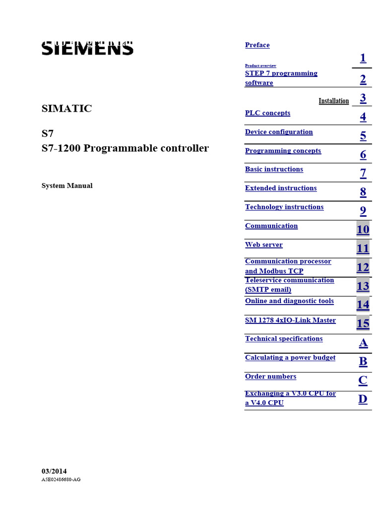 00 s71200 System Manual | PDF | Data Type | Programmable Logic Controller