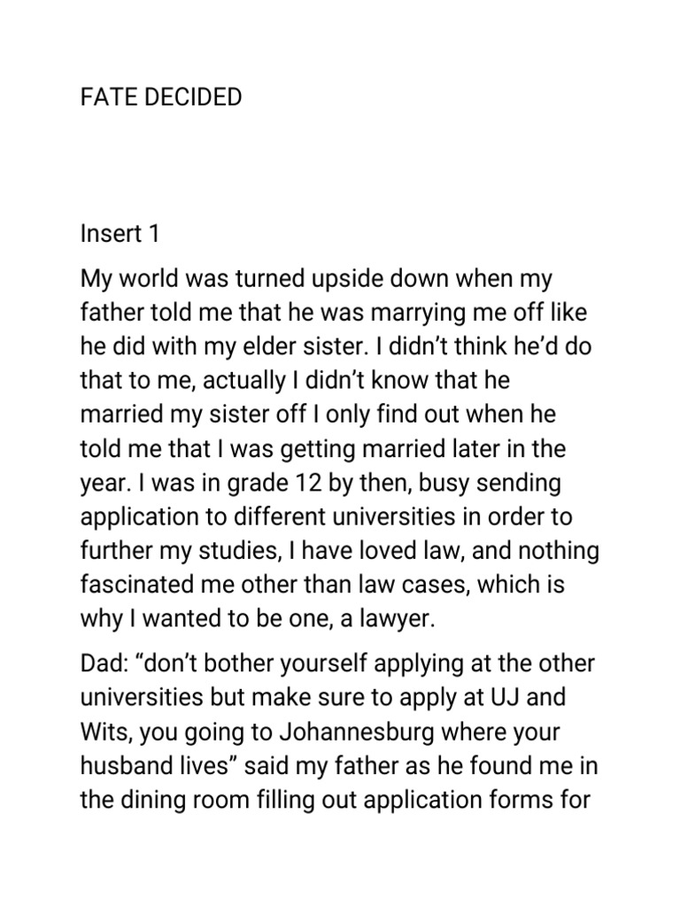 Fate Decided | PDF