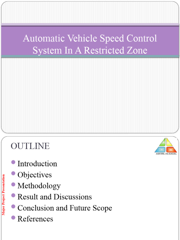Automated Speed Control in Restricted Zones | PDF | Automation | Remote ...