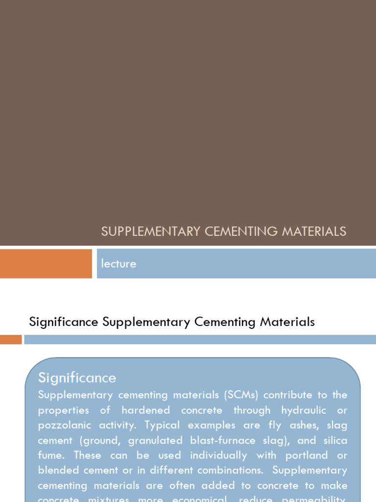 lecture 8 9 10 | PDF | Concrete | Cement