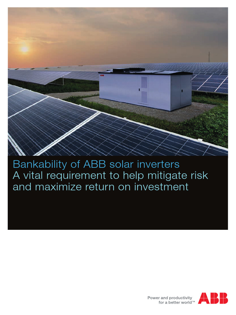 Bankability of ABB Solar Inverters 3AUA0000137644 EN RevB Lowres | PDF ...