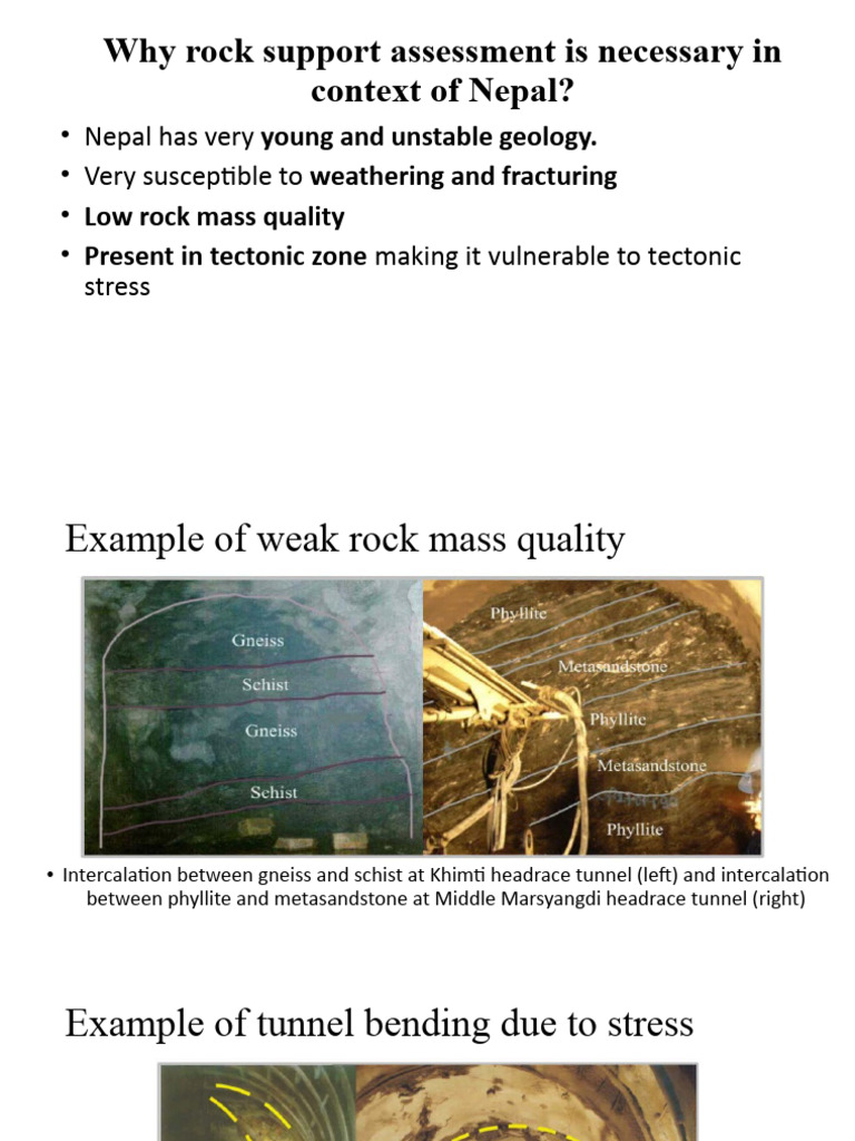 Rock Support Assessment | Download Free PDF | Tunnel | Stress (Mechanics)