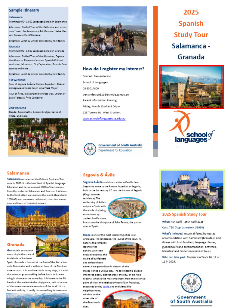 Final - 2025 Spain Flyer | PDF | Granada