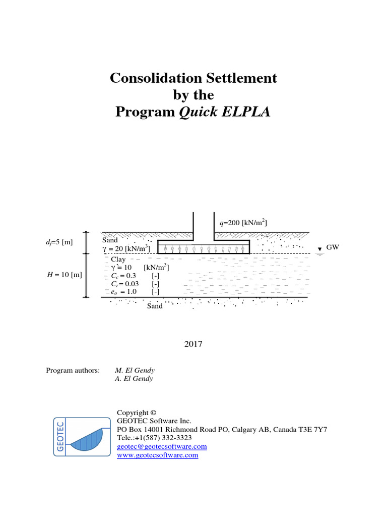 Consolidation Settlement | PDF | Applied And Interdisciplinary Physics | Mechanics