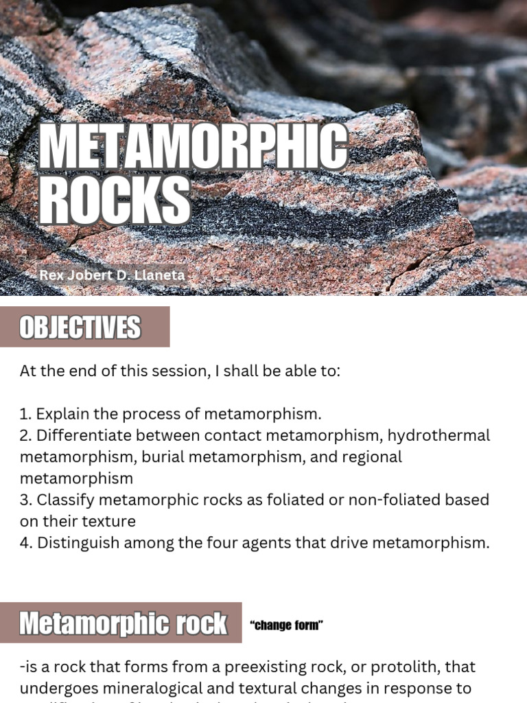 Metamorphic-Rocks 20240313 092412 0000 | PDF | Rock (Geology) | Rocks