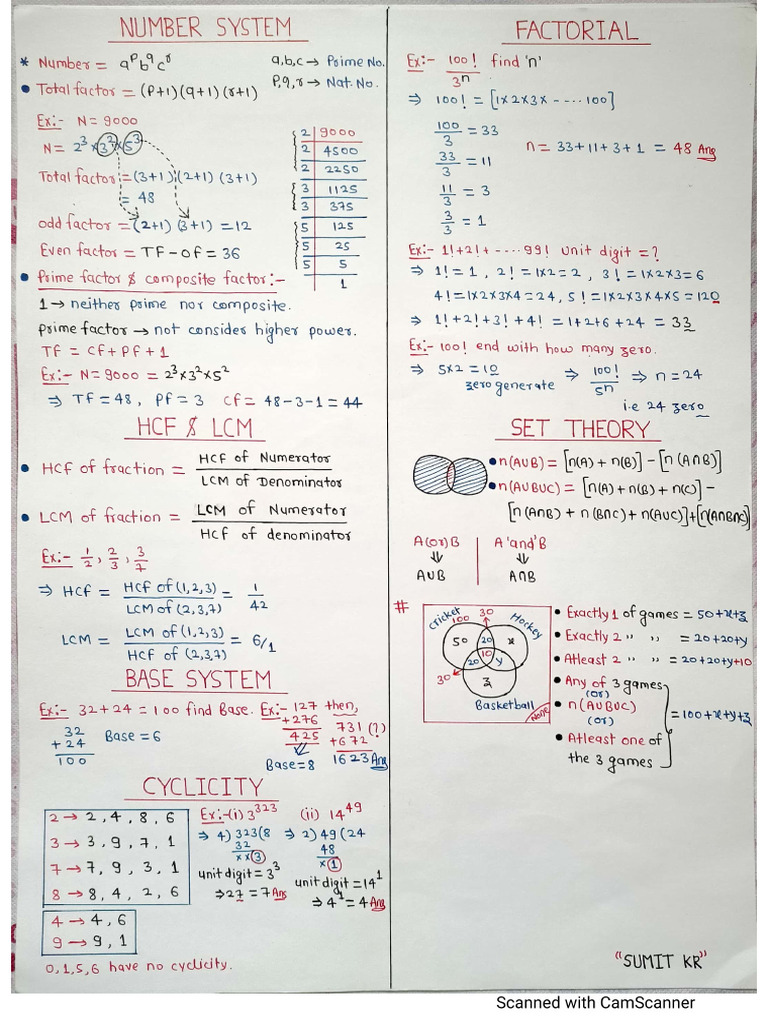 REASONING & APTITUDE (Shortnotes) - 1 | PDF